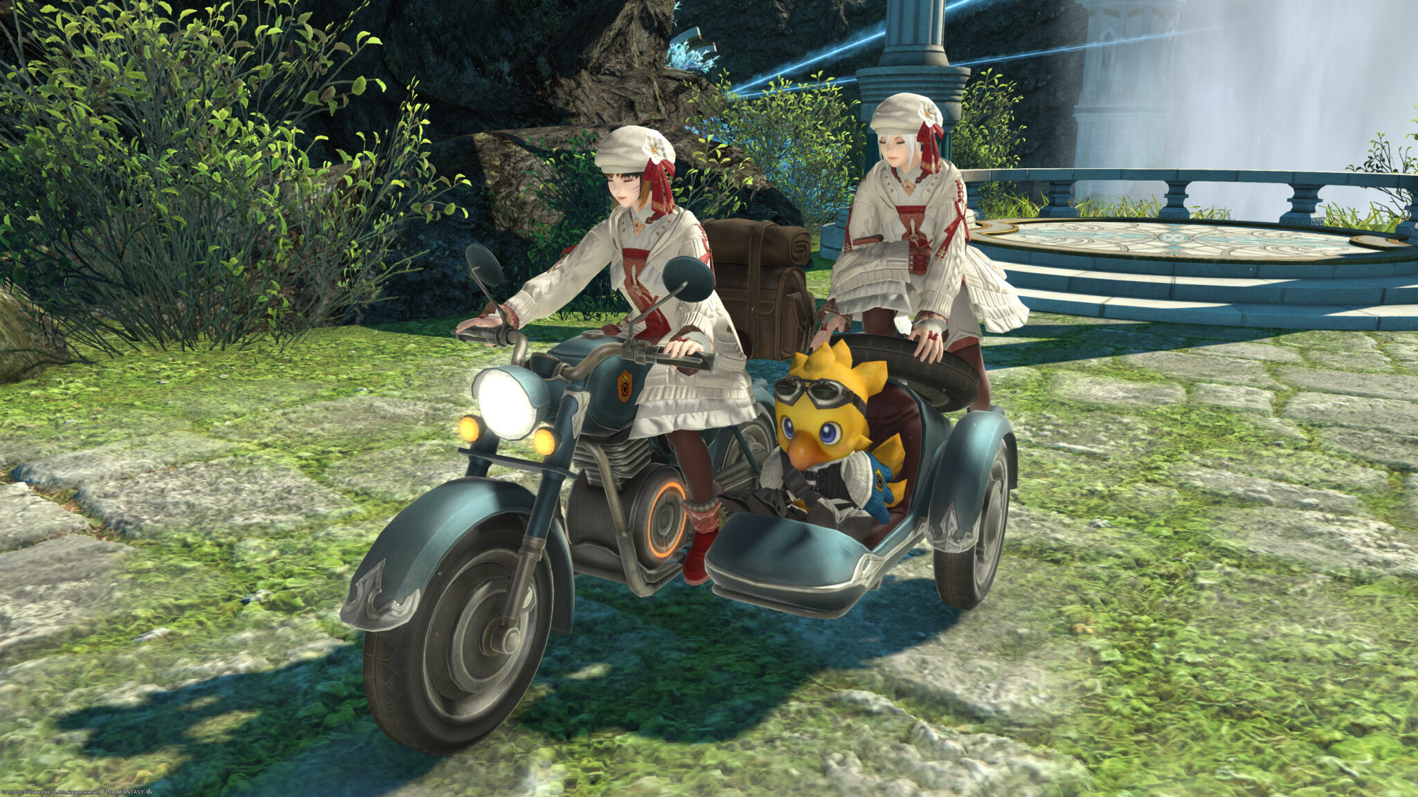 FF14 マウント ガーロンドGL-IS 2人乗りでアルファ君も可愛い | うさねこ散歩