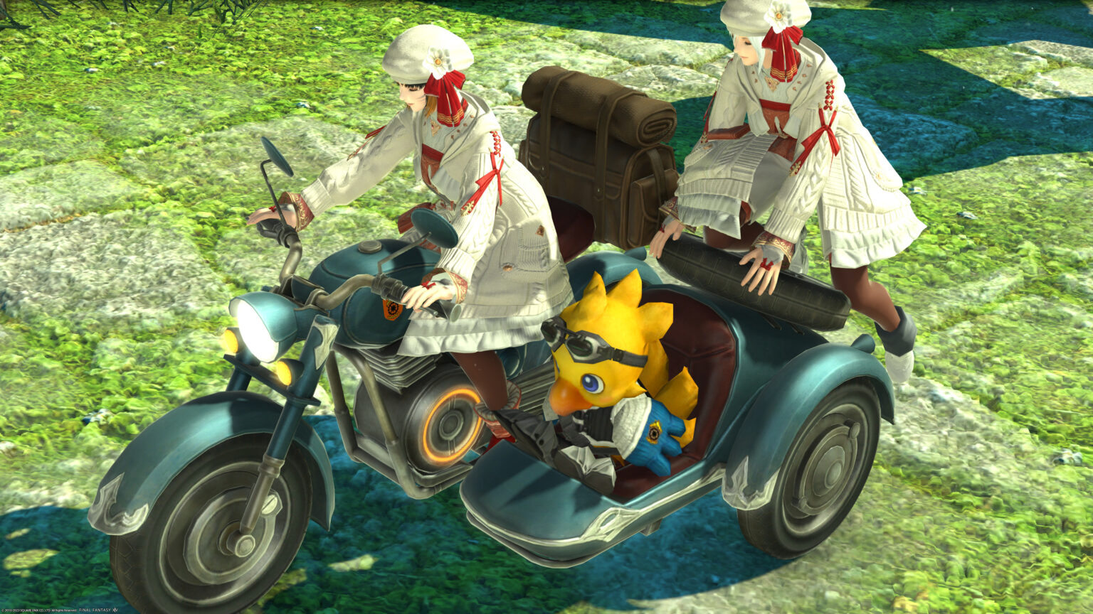 FF14 マウント ガーロンドGL-IS 2人乗りでアルファ君も可愛い | うさねこ散歩