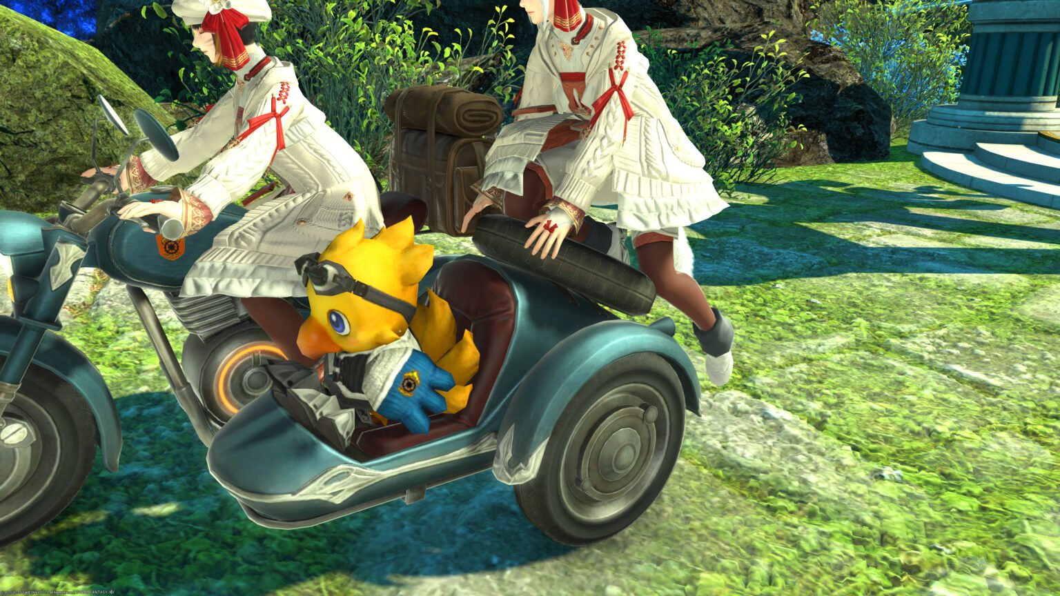 FF14 マウント ガーロンドGL-IS 2人乗りでアルファ君も可愛い | うさねこ散歩